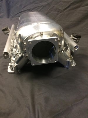 Billet manifold Late model hemi front TB mount